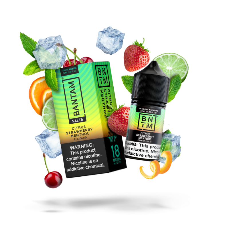 Bantam Citrus Strawberry Menthol Salts E-Juice 30ml - Eleaf Official Store
